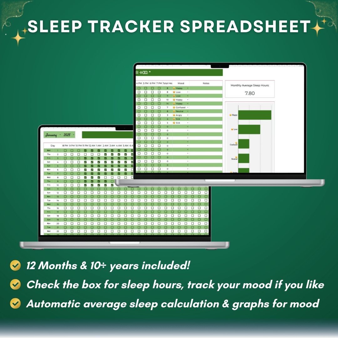 Sleep Tracker Spreadsheet – Spread Sheet Max